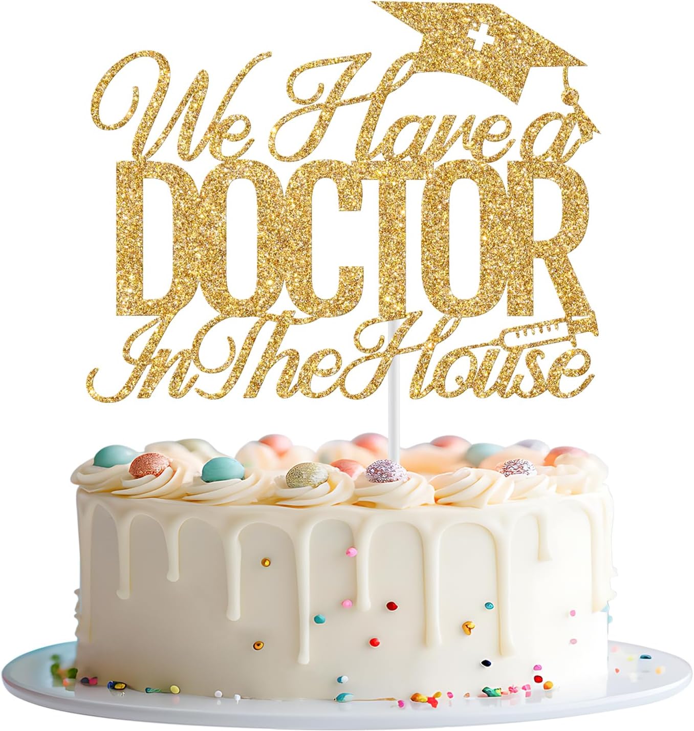 Amazon.com: We Have A Doctor in the House Cake Topper, Doctor ...
