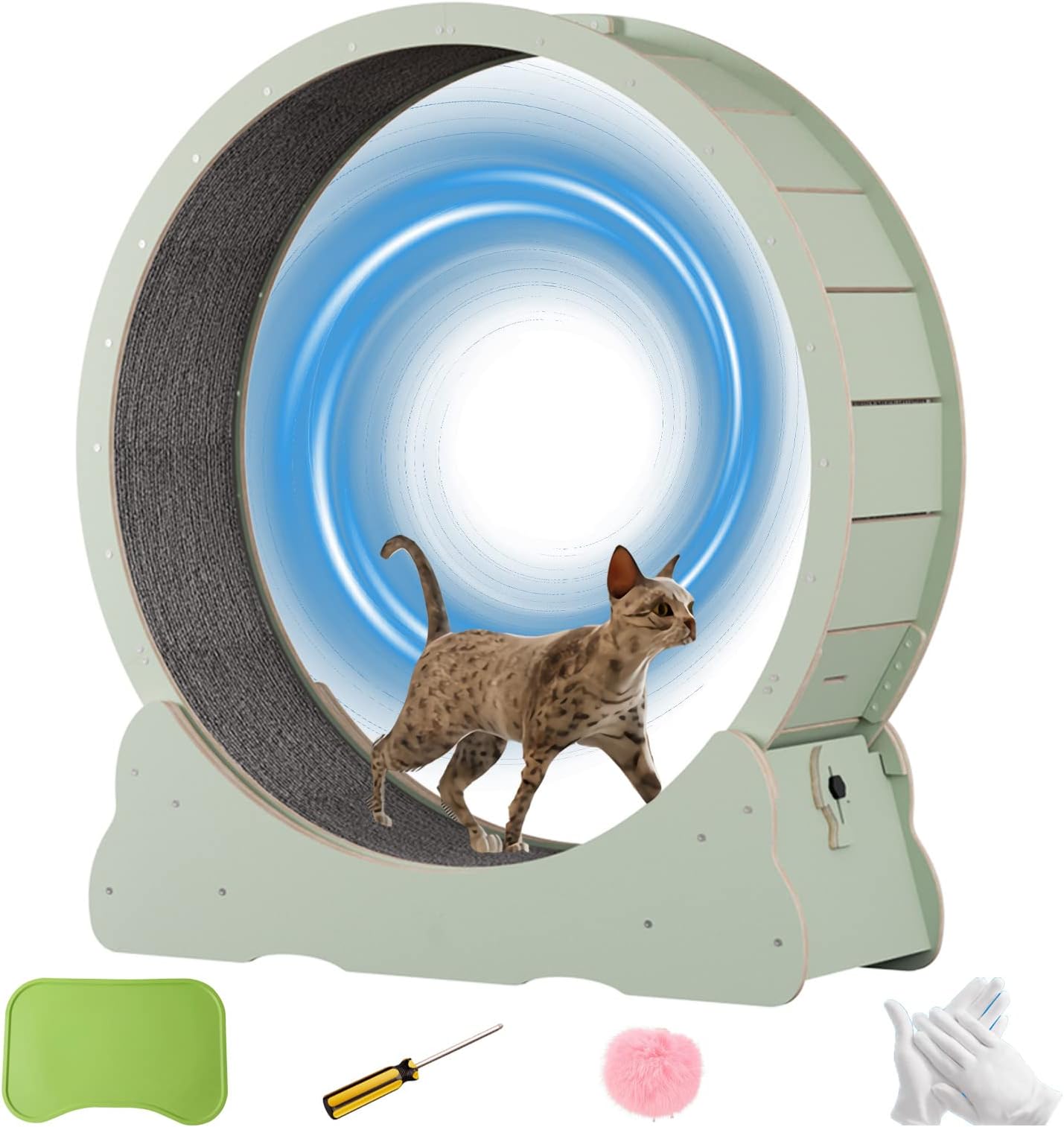 Amazon.com: Cat Wheel Exerciser for Indoor Cats with Lock Pin. Inside ...