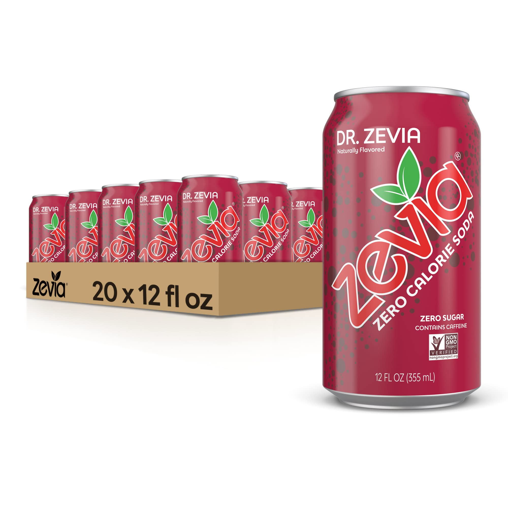 Snapklik.com : Zevia Zero Calorie Soda, Dr. Zevia, 12 Ounce Cans