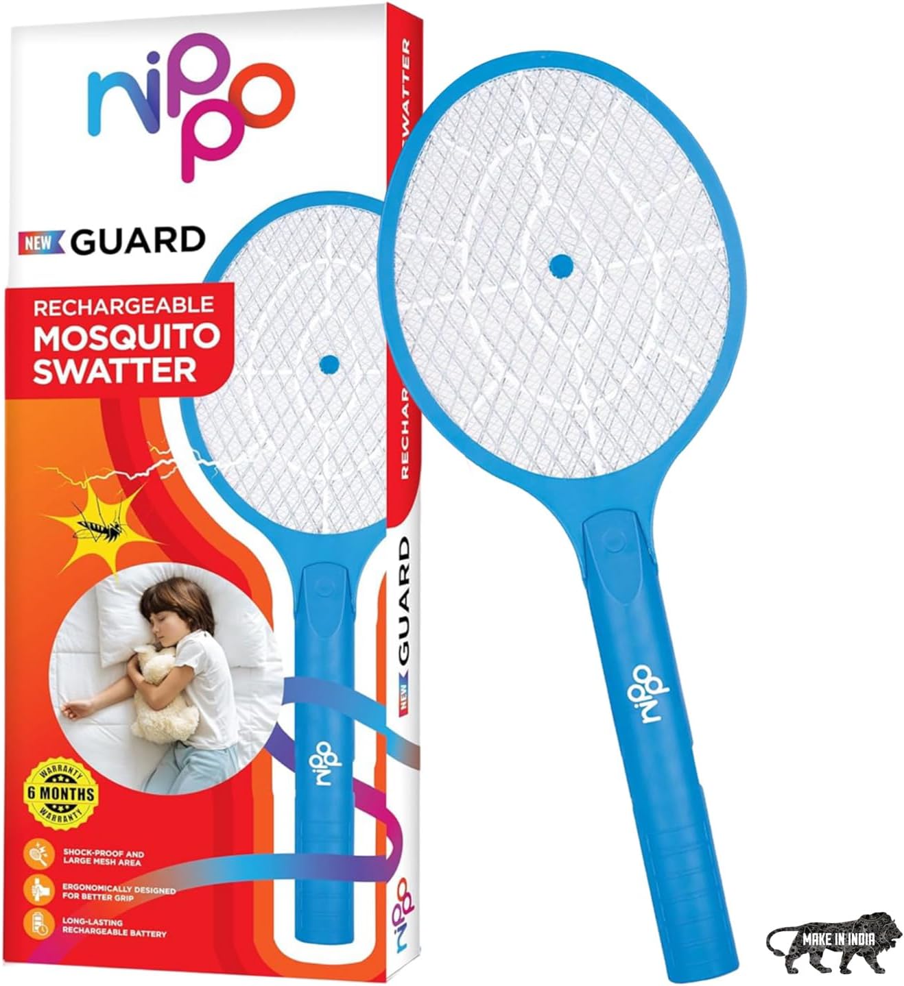 Hit Anti Mosquito Racquet (Black) & Mosquito and Fly Killer Spray Lime ...