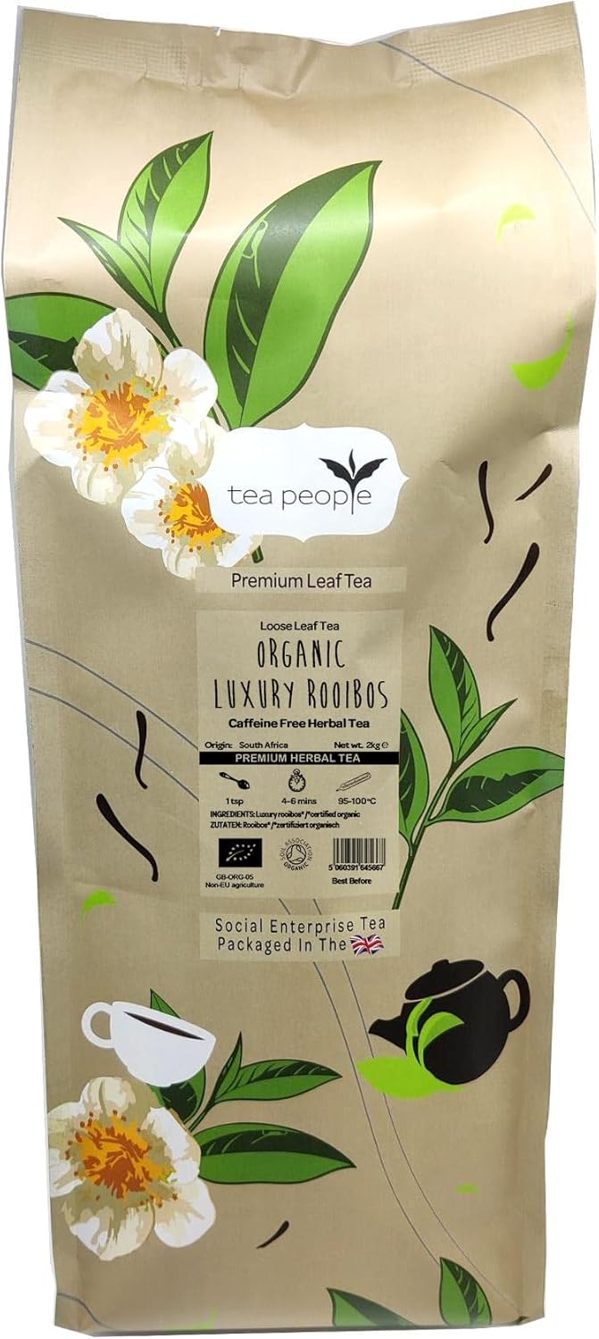 Tea People Organic Luxury Rooibos, 2 Kg Loose Leaf Tea in Large ...