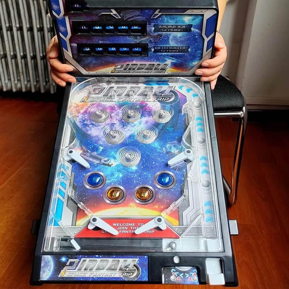 KUMIAO Tabletop Pinball Machine - Electronic Toy with Lights & Sounds ...