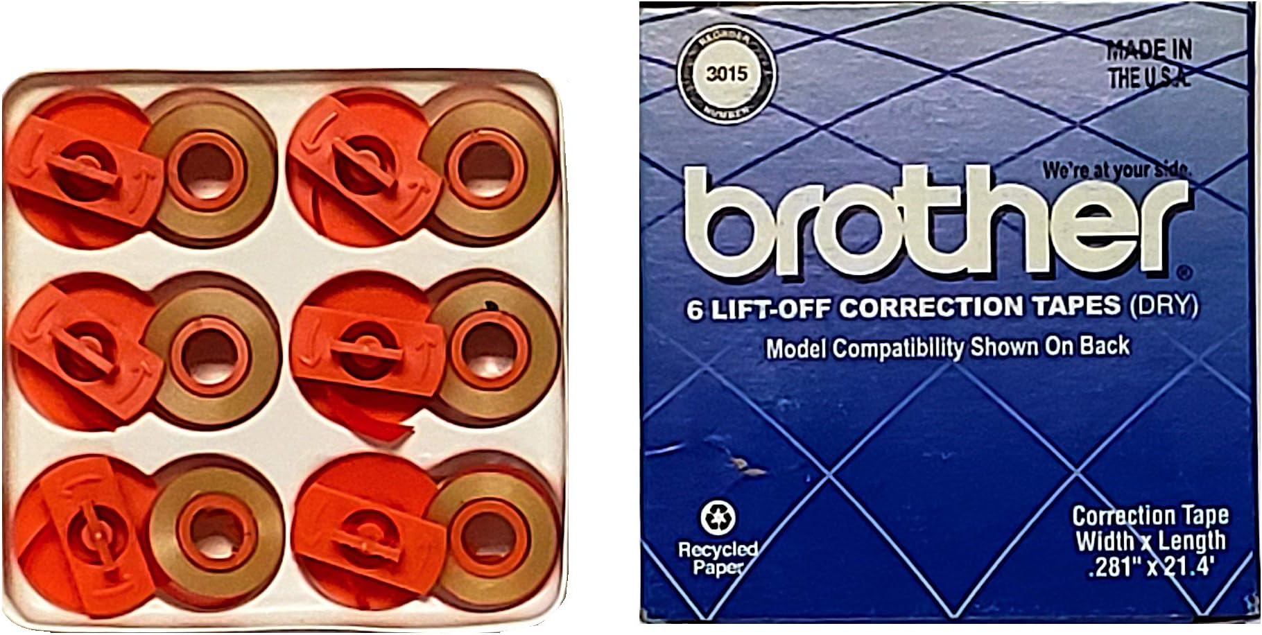 Amazon.com : Brother Lift-Off Correction Tapes 3015 (6PACK) : Office ...