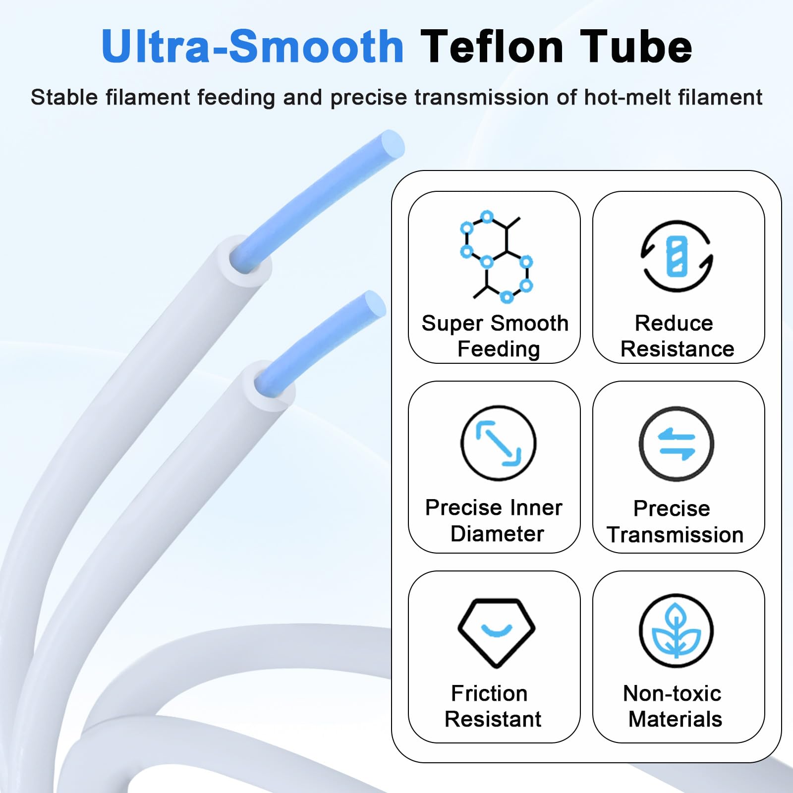 Snapklik.com : IdeaFormer-3D 5 Meters PTFE Teflon Tubing