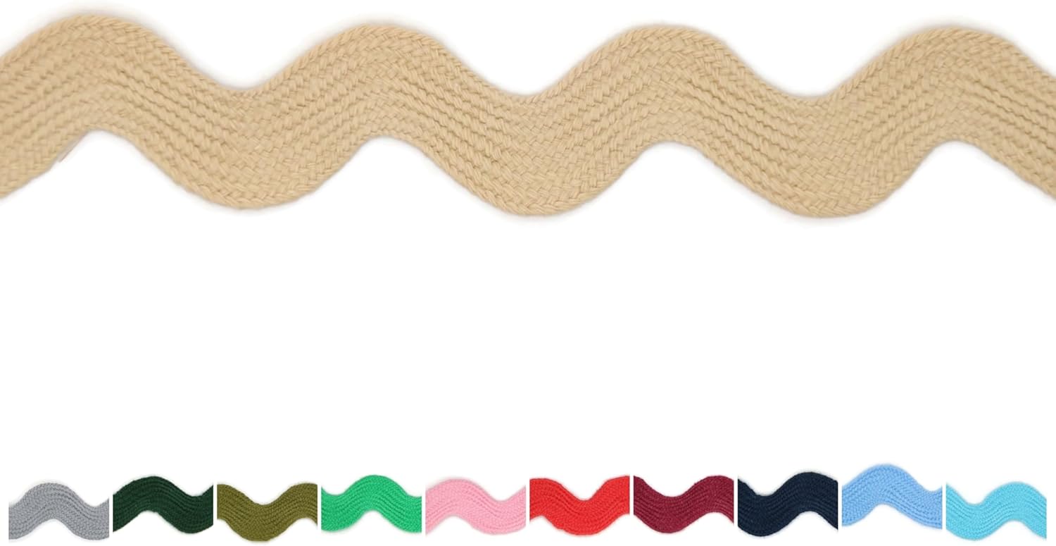 Amazon.com: Cotton RIC Rac Trim - 3/4 Inch - 5 Yards - Wave Bending ...