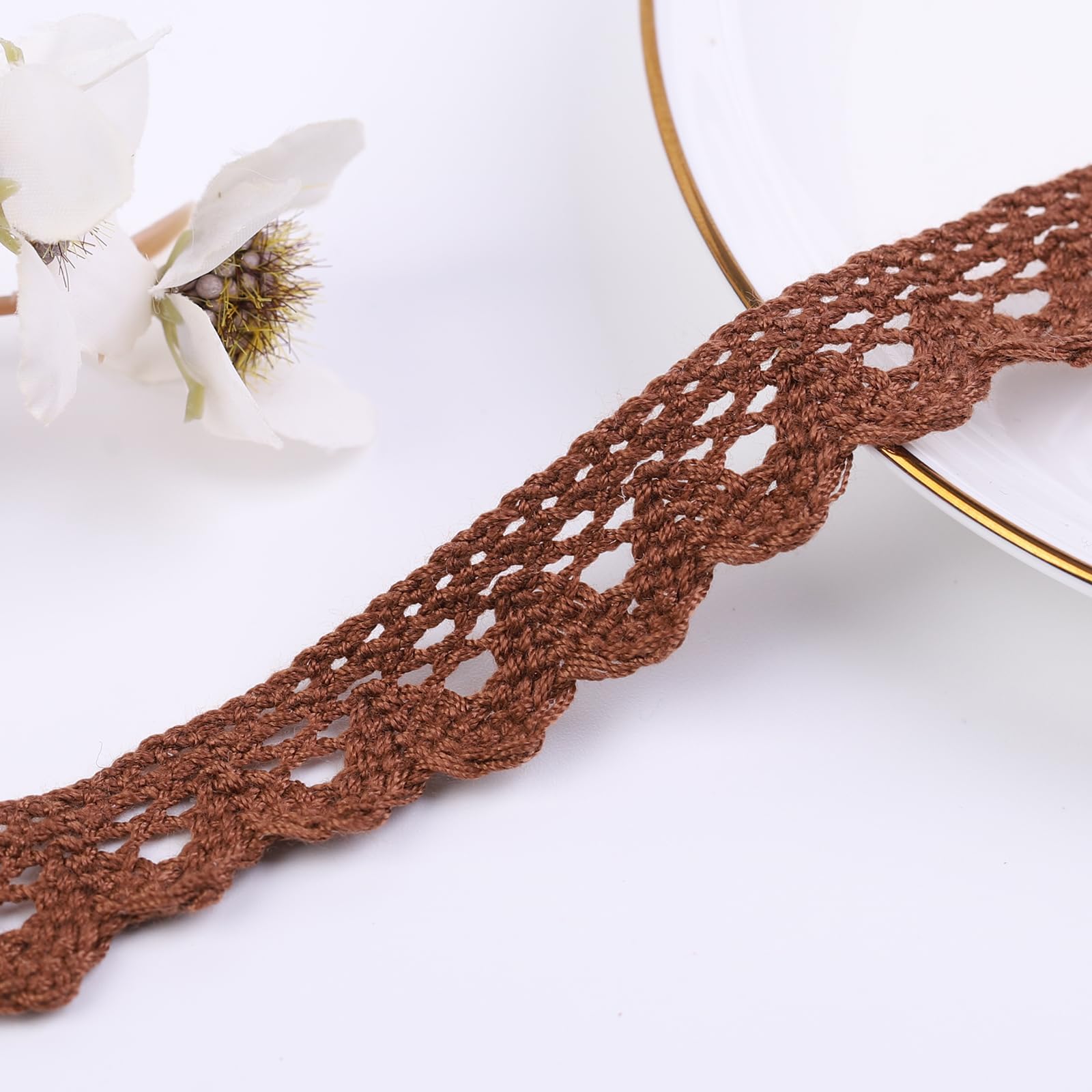 Amazon.com: 30Yards Lace Ribbon 0.7Inch Wide Multi-Colored Lace Edge ...