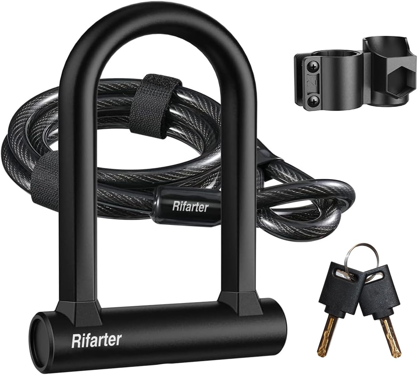 Amazon.com: Rifarter Bike Locks Heavy Duty Anti Theft, Bicycle Lock U ...