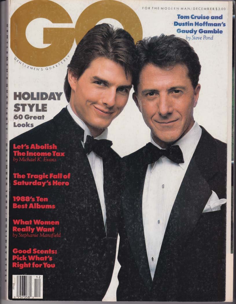 GQ Magazine TOM CRUISE Dustin Hoffman HERB RITTS Art Schlichter NUDE ...