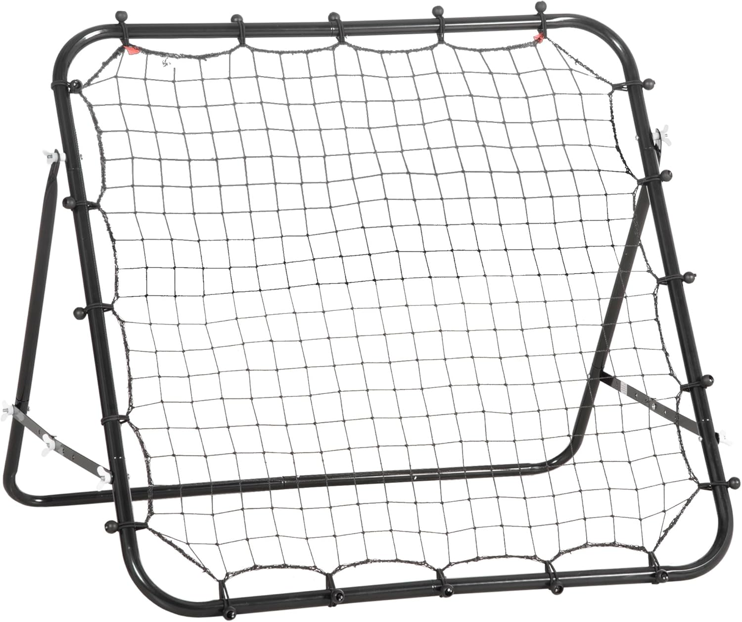 HOMCOM Adjustable Soccer Rebounder Training Net, Lacrosse Baseball ...