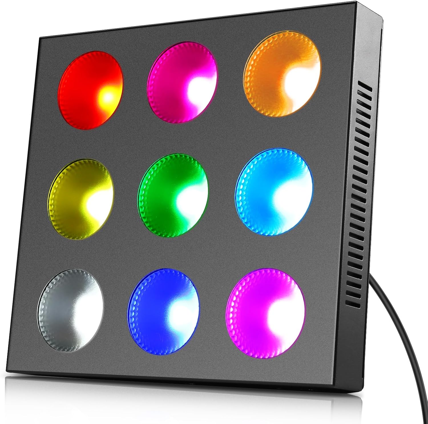 Amazon.com: Rectangular Stage Light, Wash Light 120W RGB Dj Light 4/6/9 ...