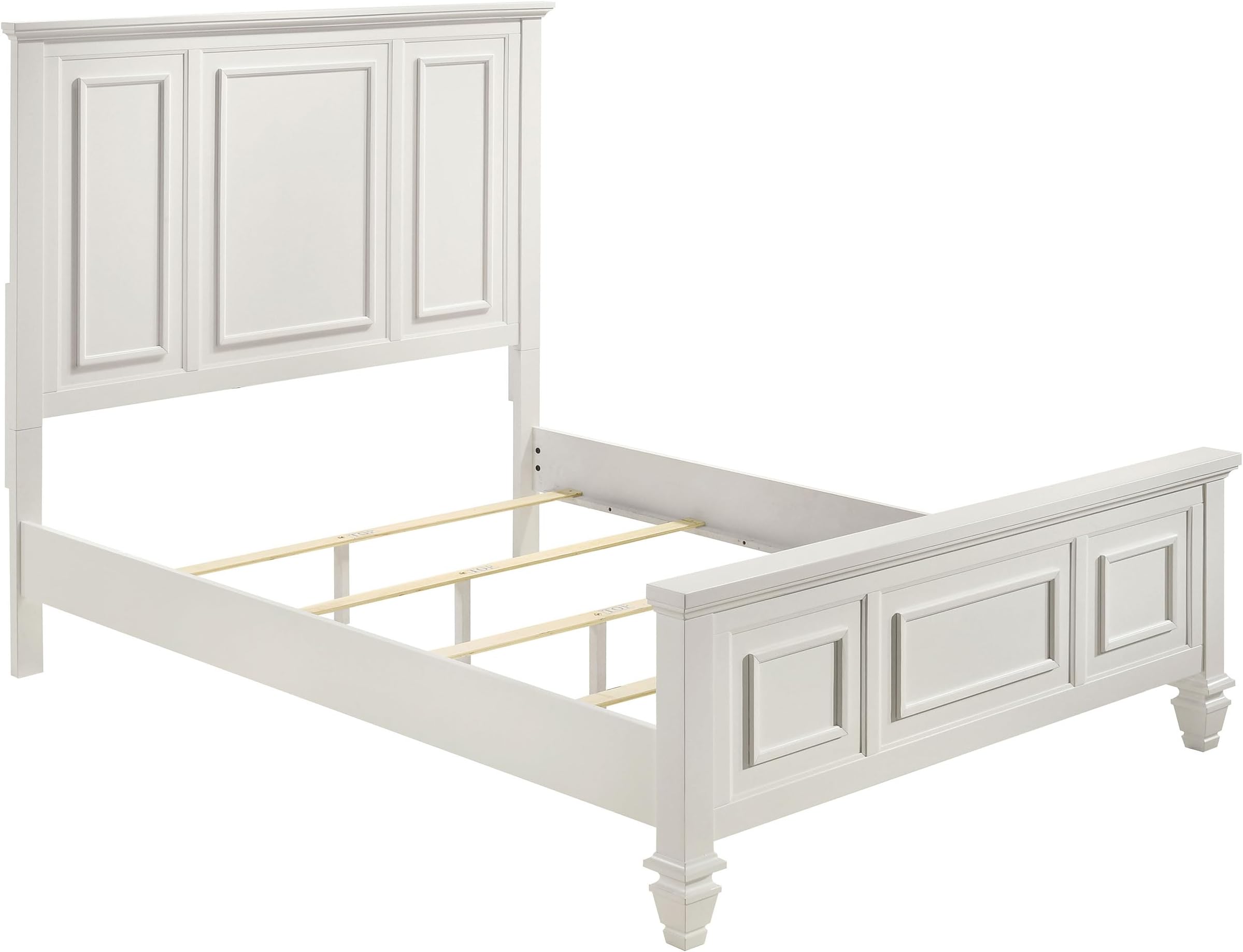 Amazon.com: Coaster Sandy Beach Eastern King Bed, Cream White : Home ...
