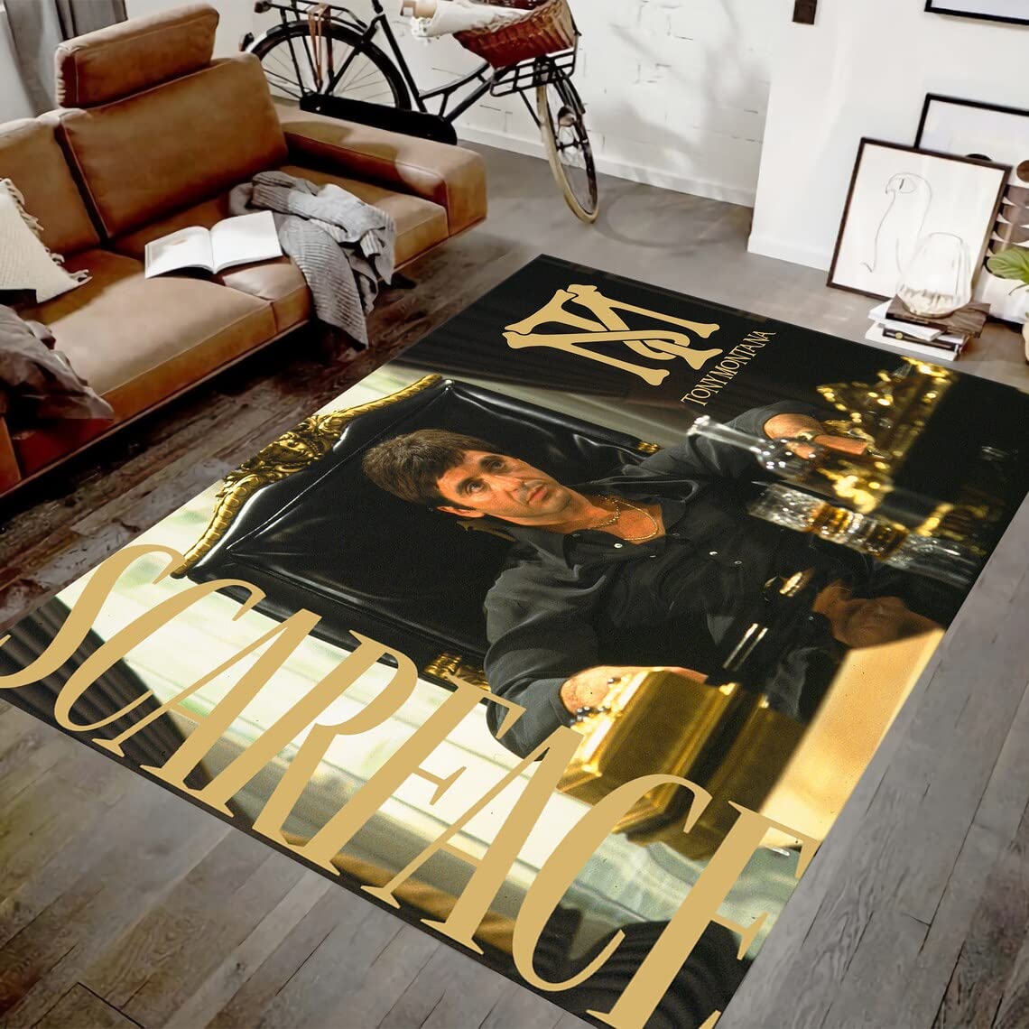 Amazon.com: Scarface Rug, Tony Montana Rug, Fan Rug, Themed Rug, Custom ...