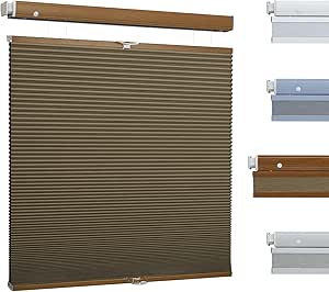 Amazon.com: UrMoon No Drill Top Down Bottom Up Cellular Shades for ...