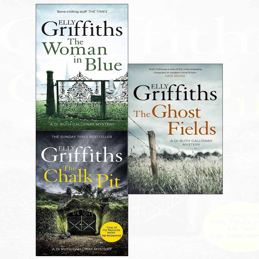 Dr ruth galloway mysteries (7-9) ghost fields, woman in blue, chalk pit ...