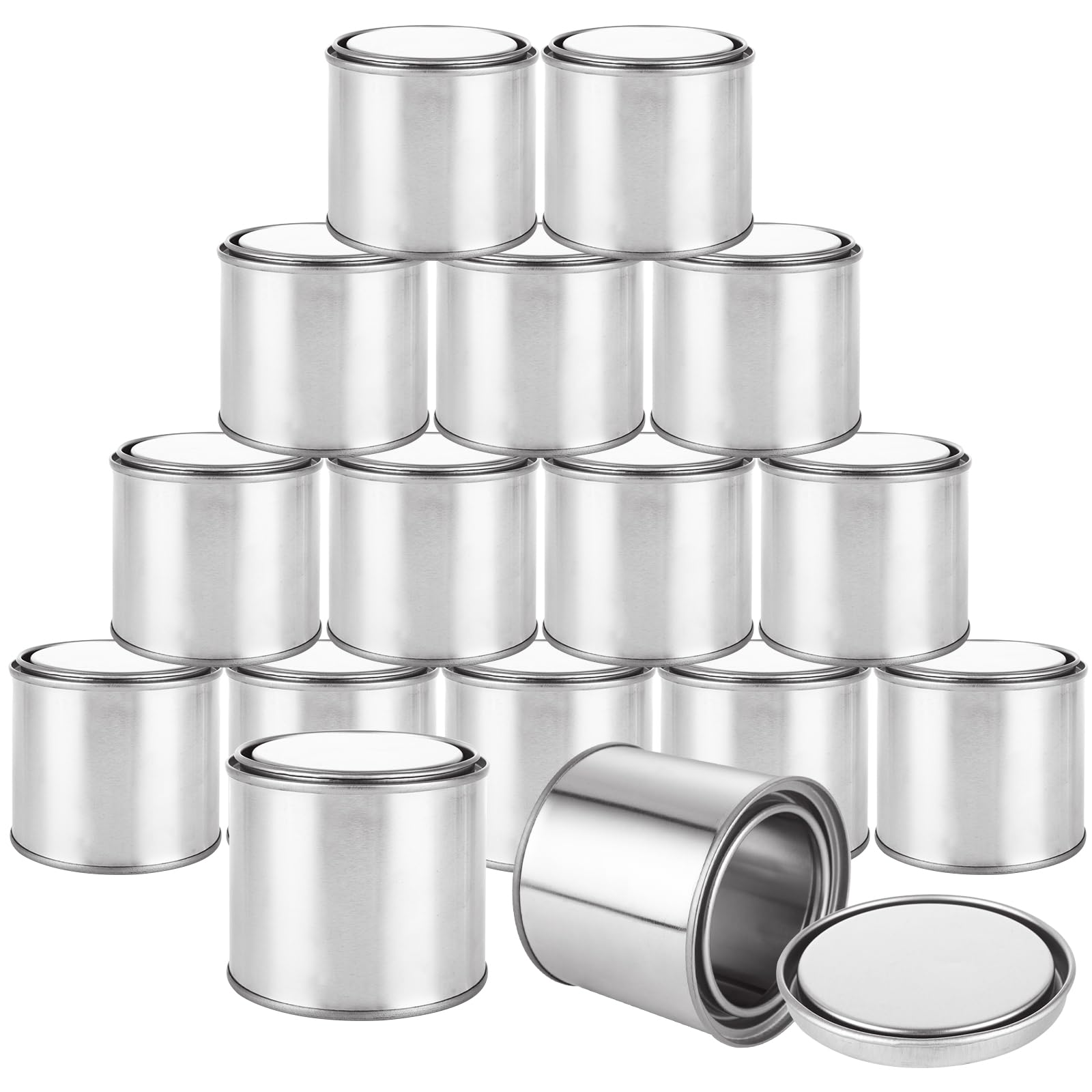 Amazon.com: AKOLAFE 16 Pack Empty Paint Cans 0.4 Pint Paint Cans with ...