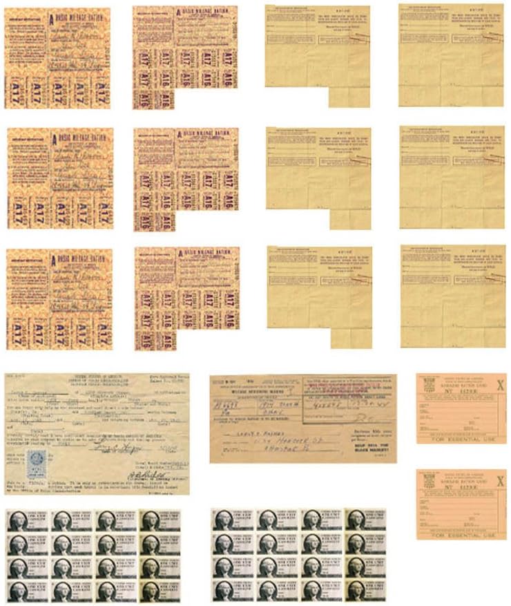 Amazon.com: 1:25 G scale model car gasoline ration Stamps : Toys & Games