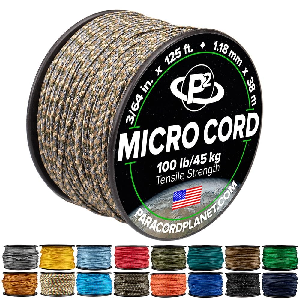 Amazon.com: Paracord Planet Micro Paracord – Thin Braided Cord for ...