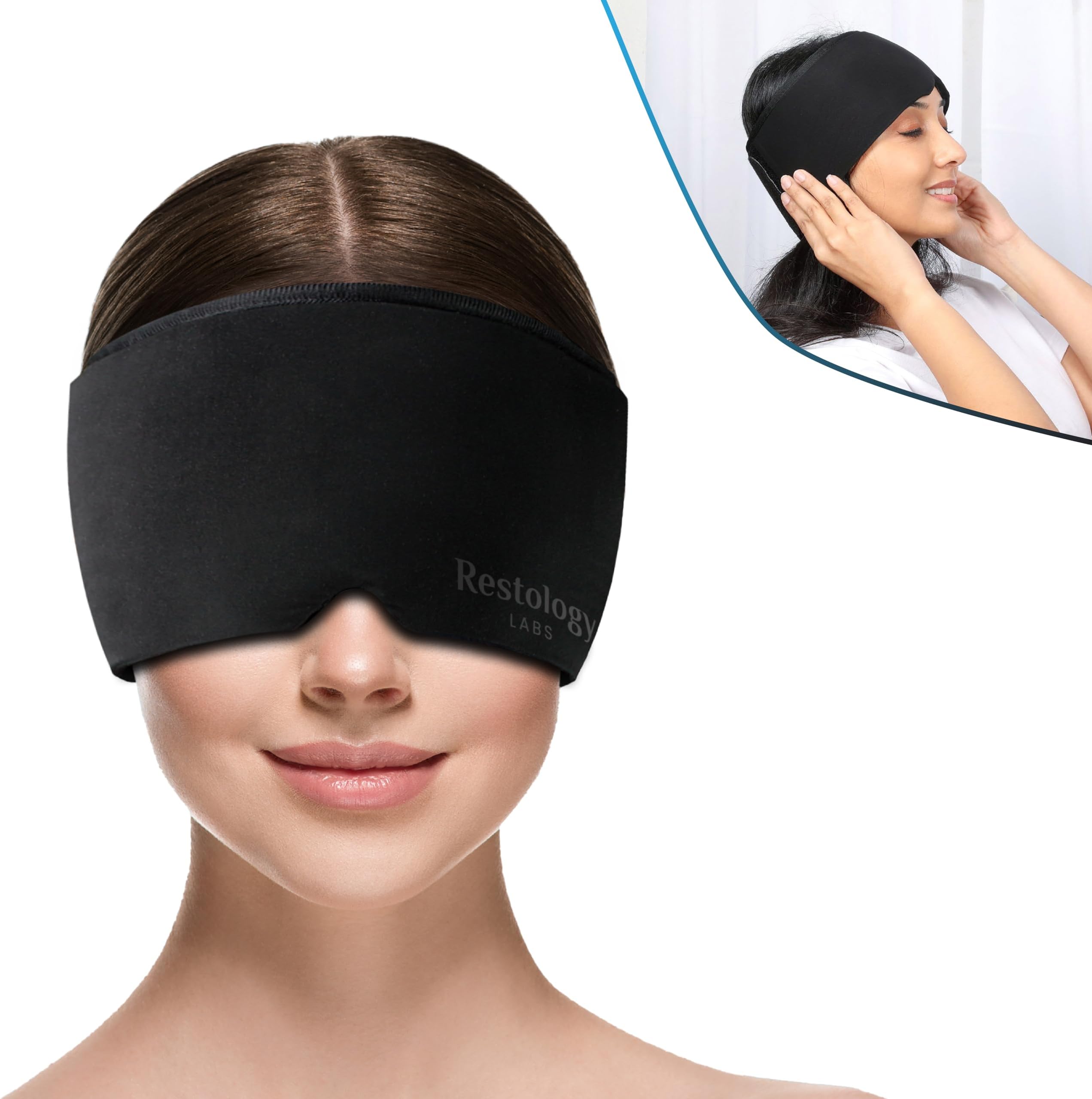 Amazon.com: FACEMOON Migraines Relief Cooling Eye Mask: FSA/HSA ...