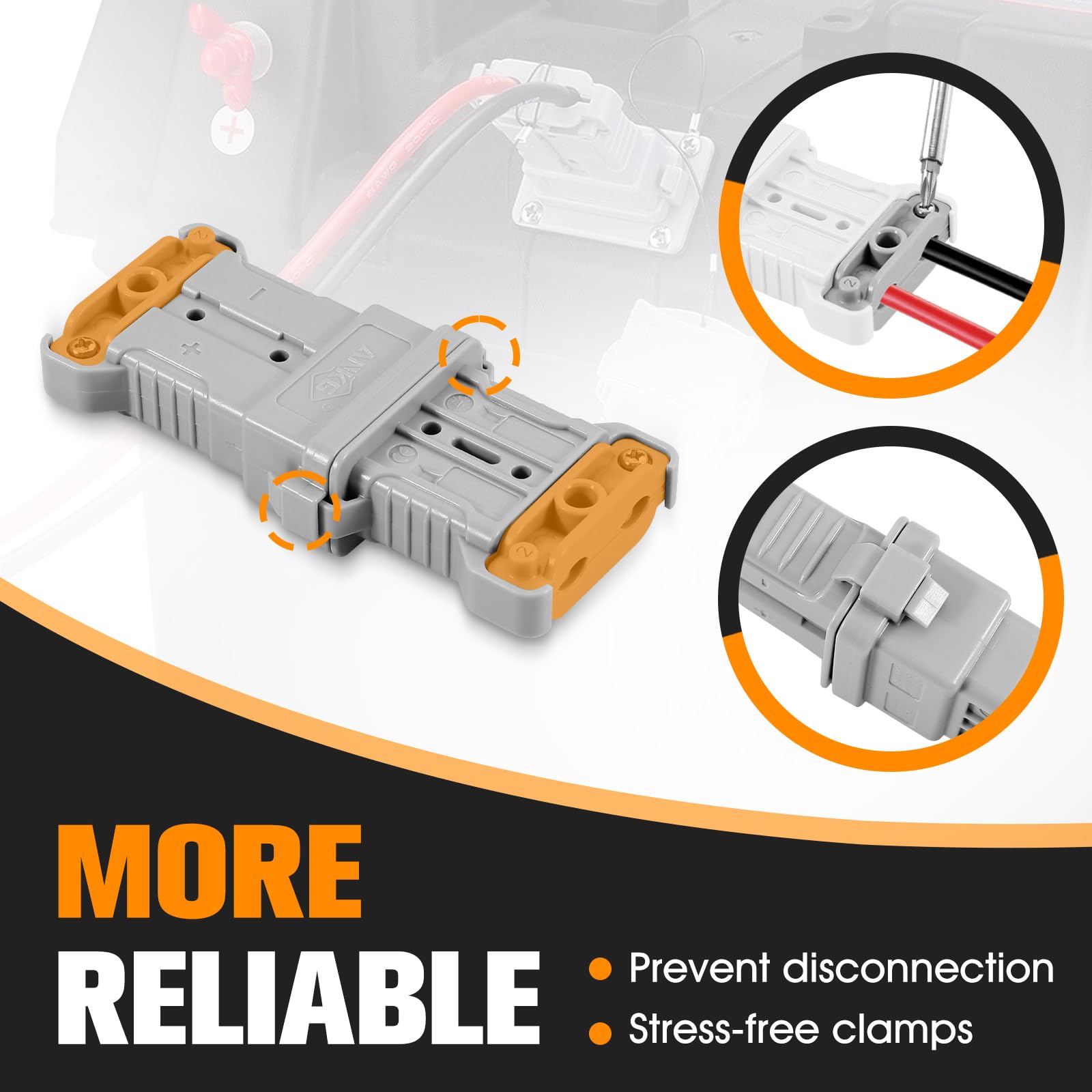 Snapklik.com : Micrl Ip68 Waterproof 50 Amps 6-8 Gauge Battery Quick ...