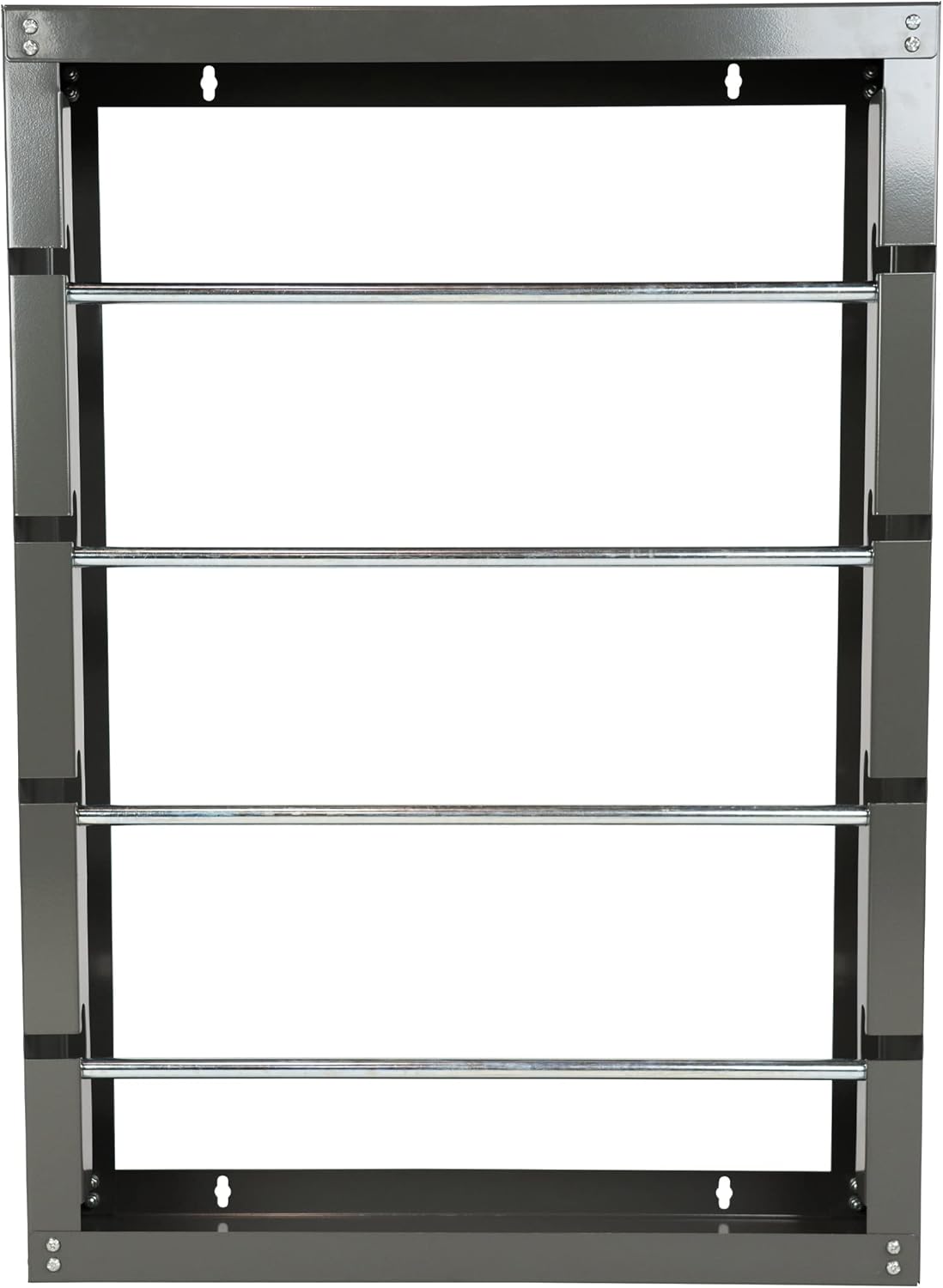 BISupply Wall Mount Electrical Wire Spool Rack Holder - 4 Rod Cable ...