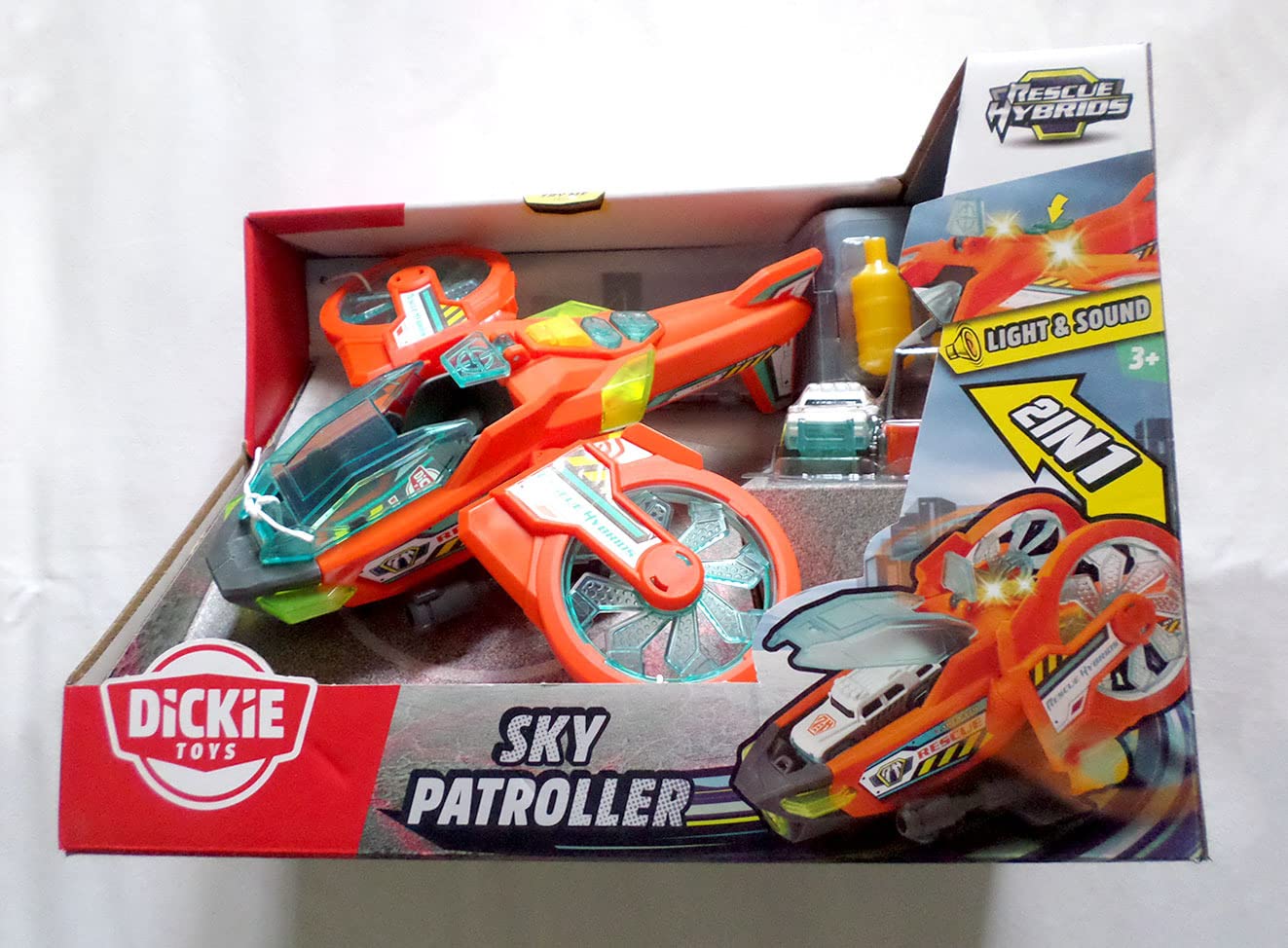 Dickie Toys Rescue Hybrids Sky Patroller - 35cm. White 4x4 vehicle ...