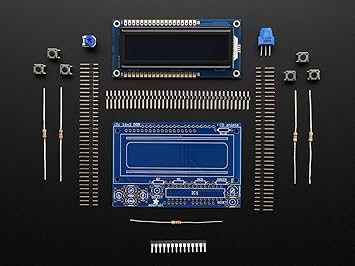 Adafruit Display-Shield Bausatz - RGB-LCD-Display mit 16x2 Zeichen ...