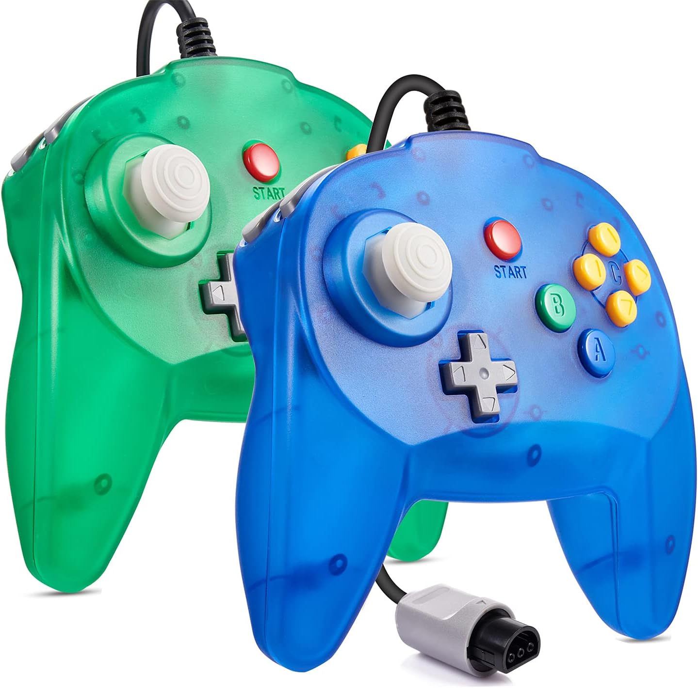 Amazon.com: Retro-Bit Tribute 64 Wired N64 Controller for Nintendo 64 ...