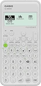 Casio FX-350CW Scientific Calculator with Over 290 Functions and 4 Grayscale HD Natural Display ...