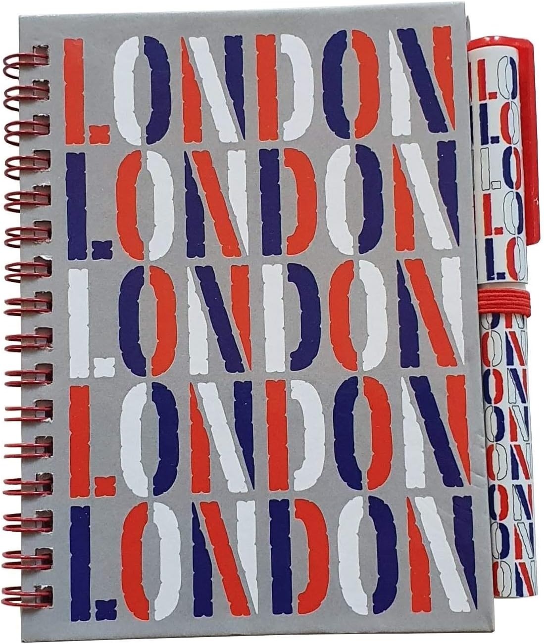 Union Jack Notebook and Matching Pen - Medium A6 Size/London Souvenir ...