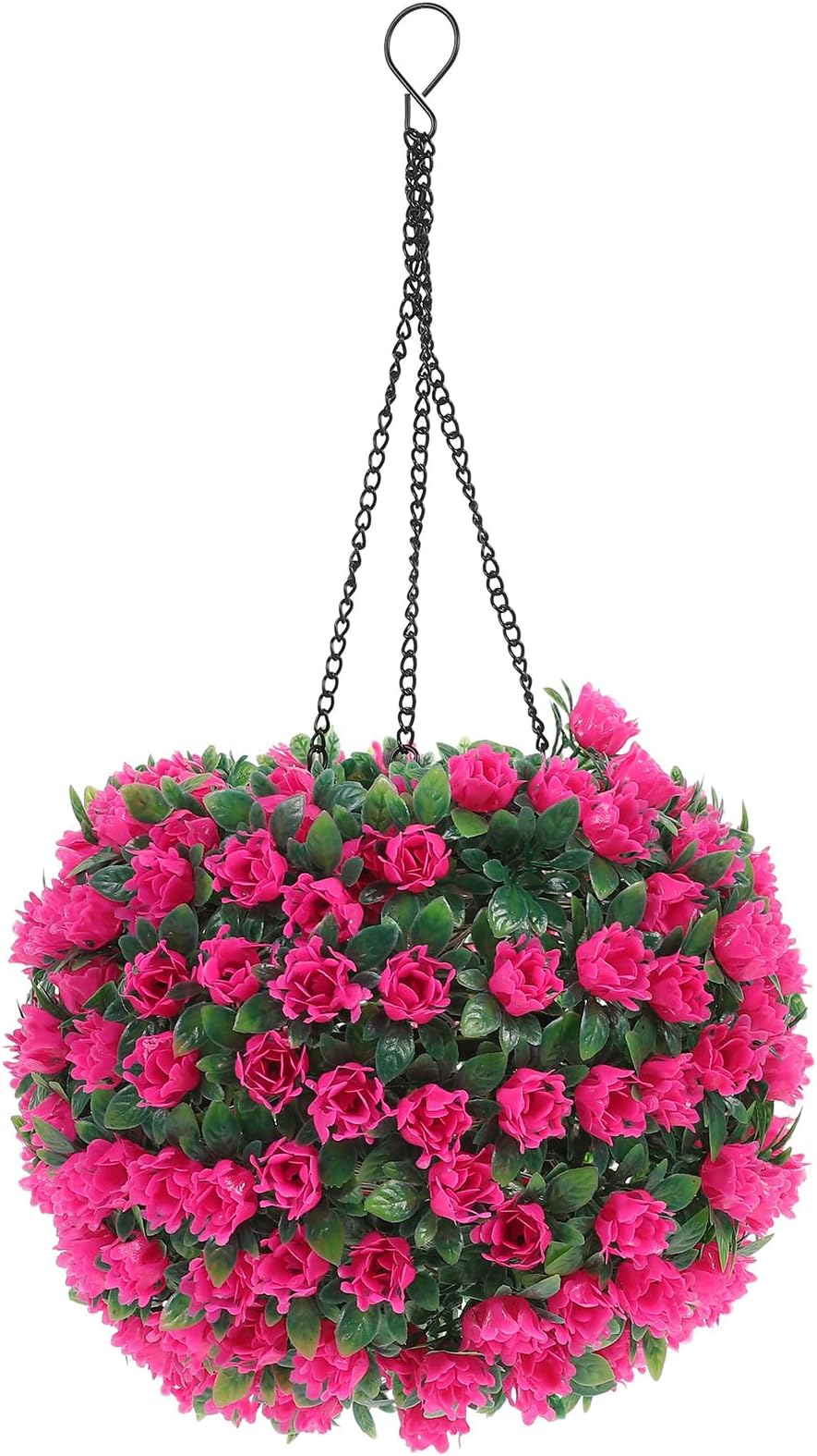 Amazon.com: Operitacx Artificial Flower Ball Solar Powered Led ...