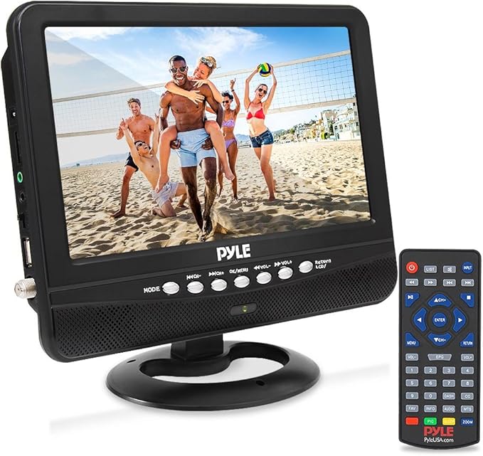 Amazon.com: Pyle 9 Inch Portable Widescreen TV - Smart Rechargeable ...