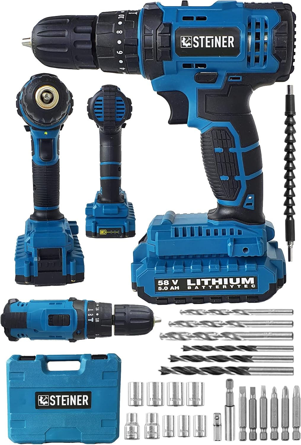 Steiner Alman 58 V 5 Ah Darbeli Lityum Çift Akülü Sjs Metal Şanzıman ...