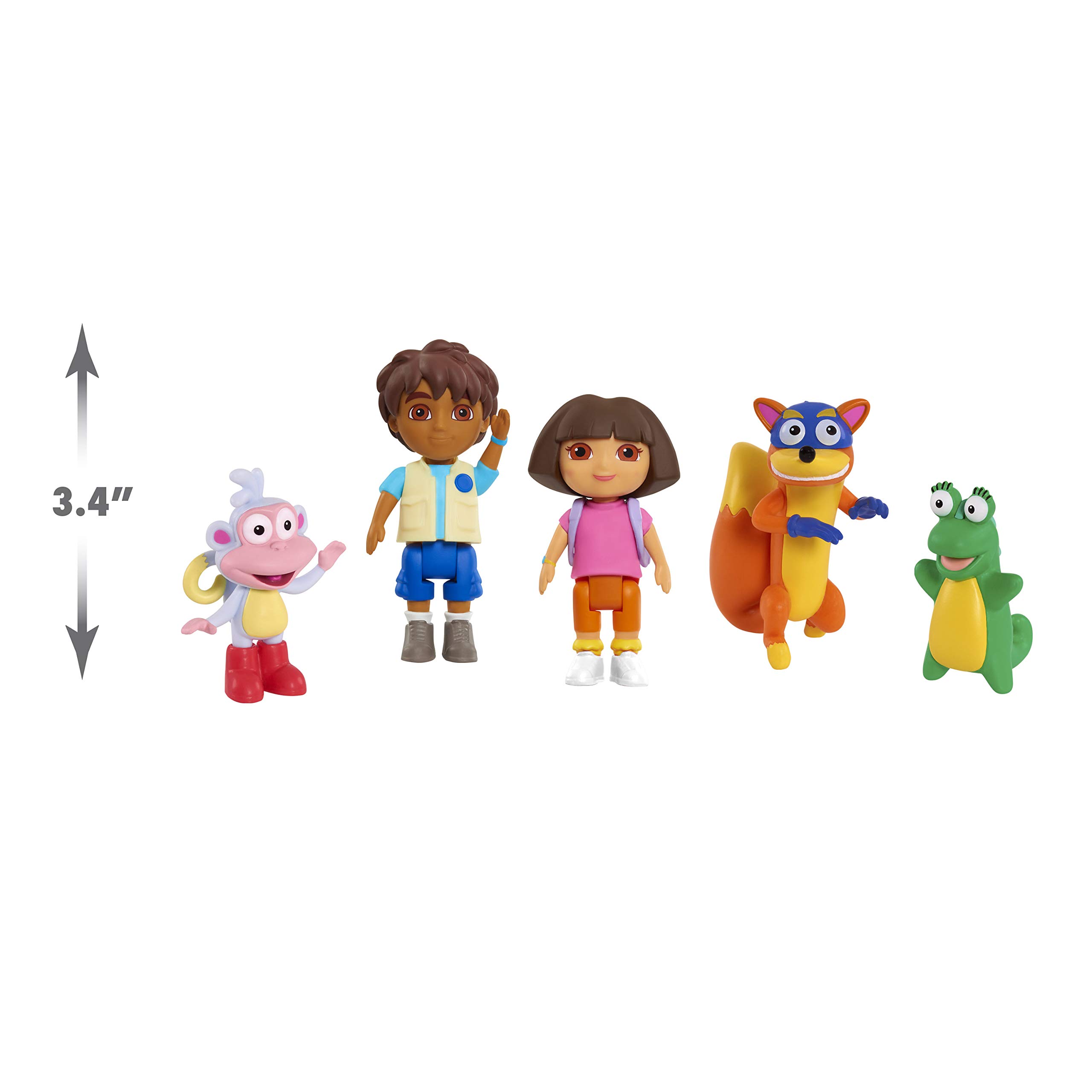 Just Play Dora The Explorer Collector Figure Set, 5-Pieces, Includes ...