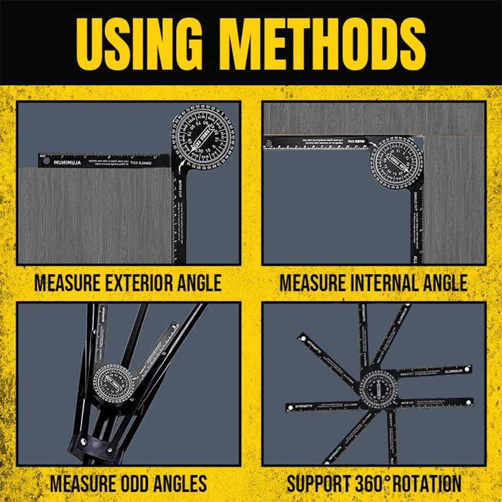 Snapklik.com : Miter Saw Protractor, 7-Inch Aluminum Protractor Angle ...