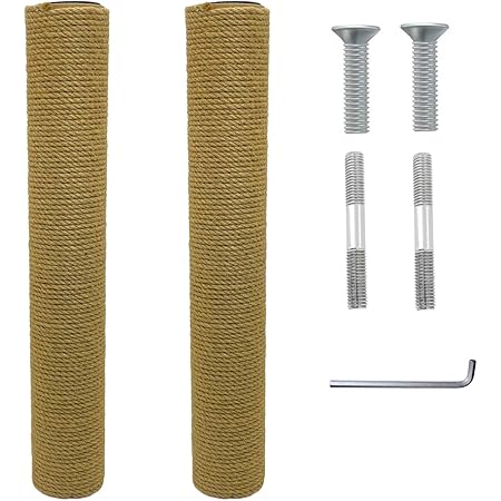 Amazon.com : Fhiny 2PCS Cat Scratching Post Replacement 15.7" Natural ...