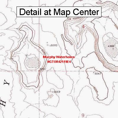 Amazon.com : USGS Topographic Quadrangle Map - Murphy Waterholes ...