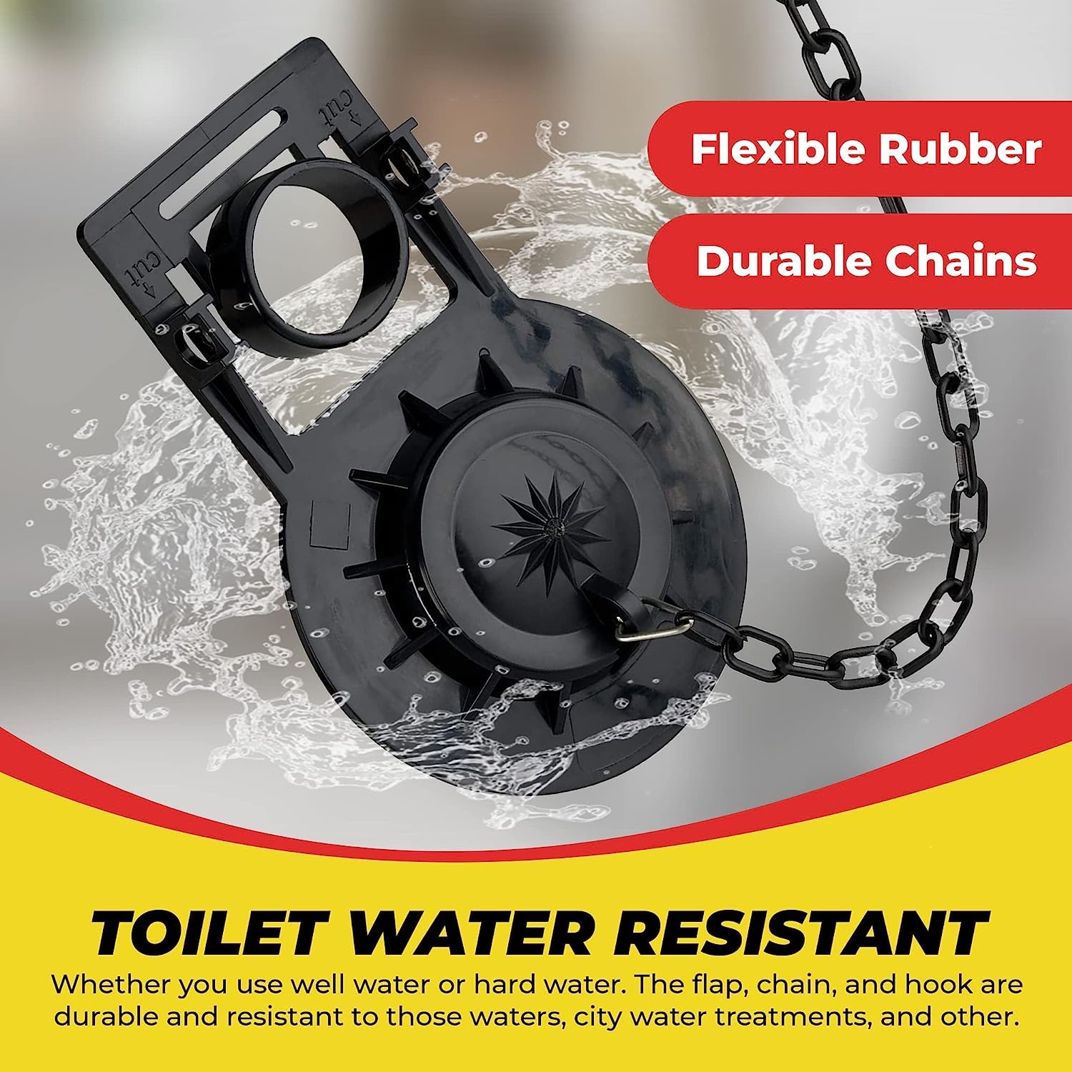 Snapklik.com : Qualihome Universal 2-Inch Toilet Flapper Replacement