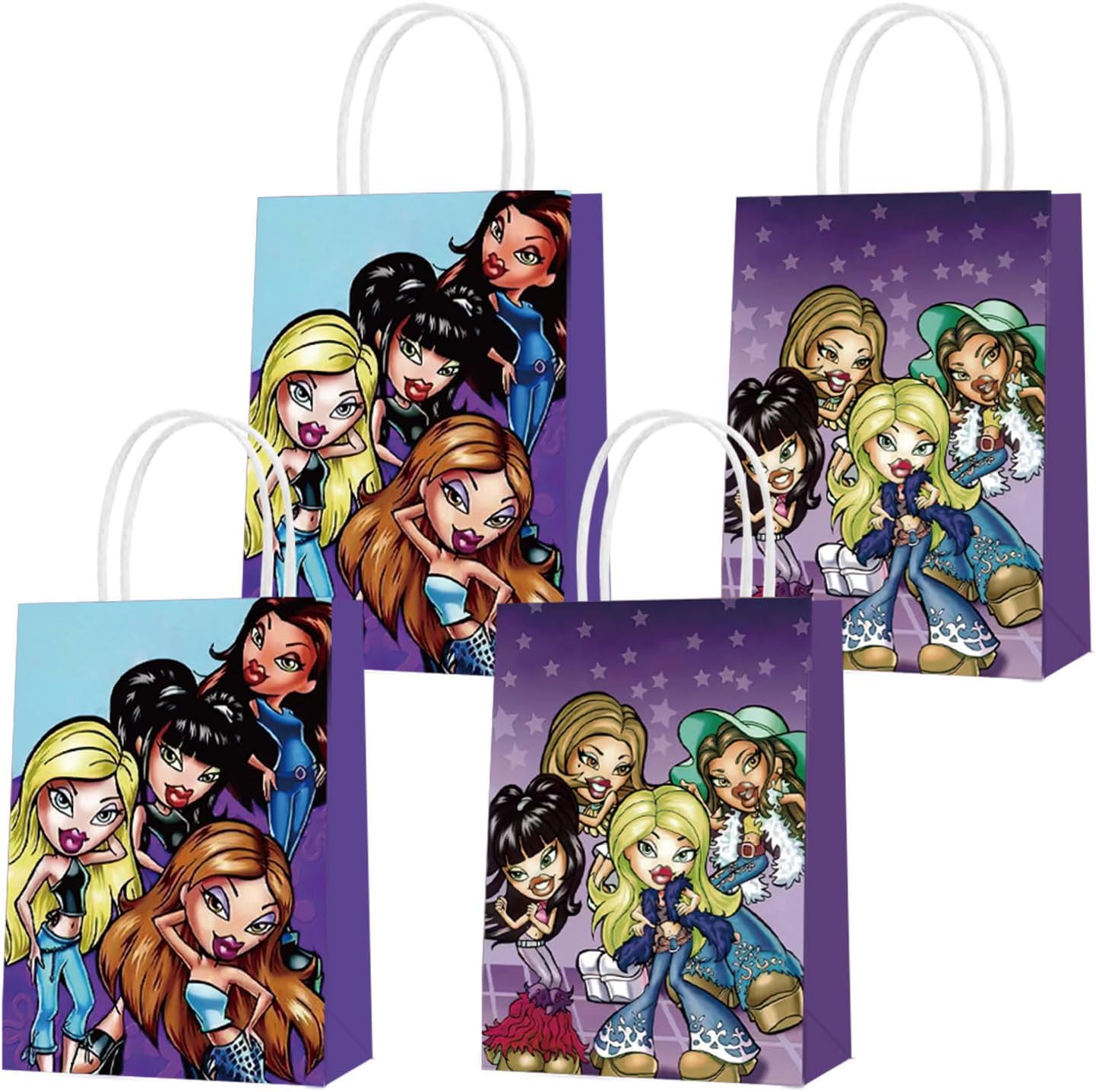 Amazon.com: EAtsia 16 Pack Girls Brat Party Bags paper bags,Girls Brat ...