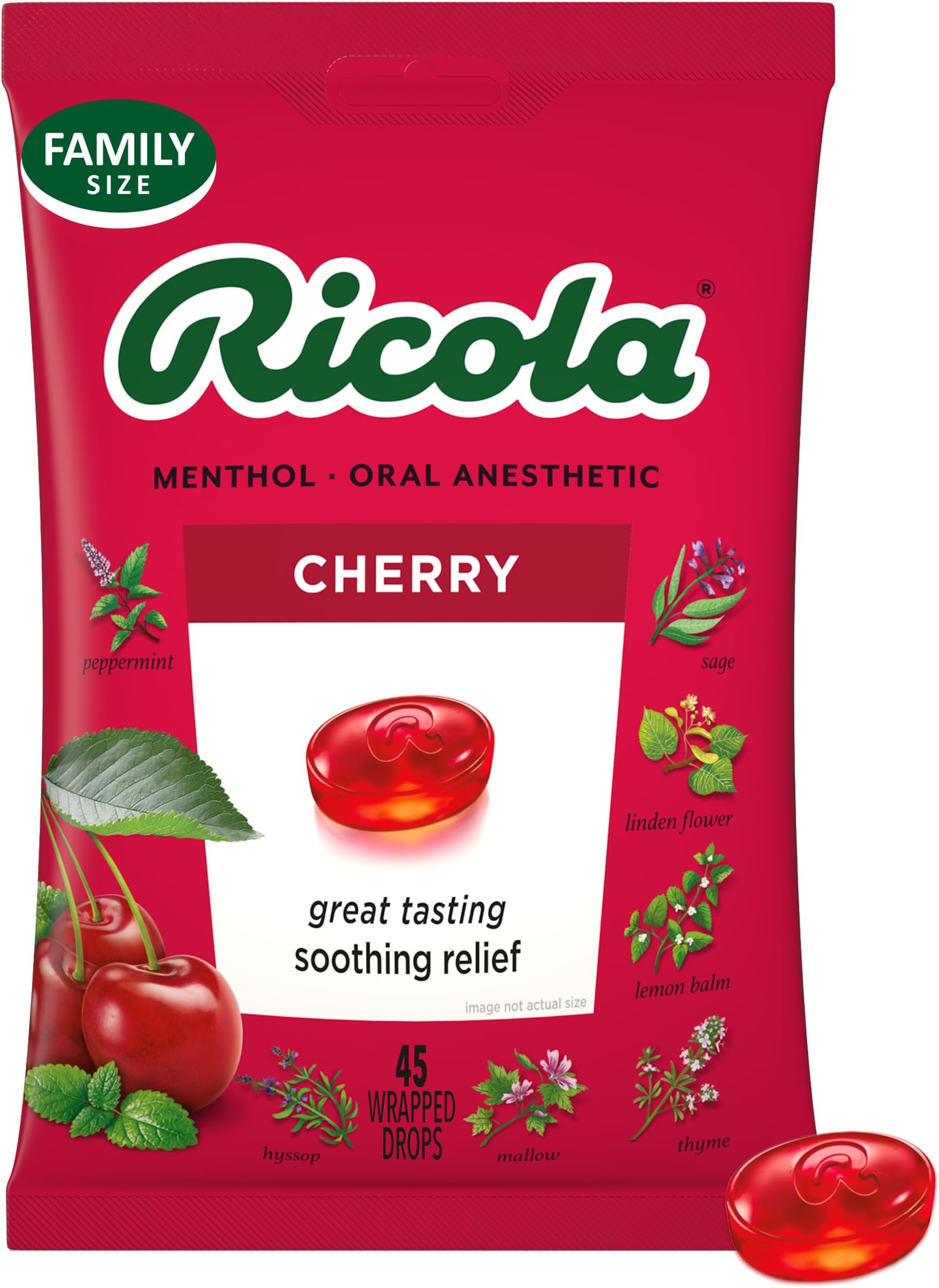 Amazon.com: Sucrets Lozenges, Sore Throat & Cough Vapor Cherry, 18 ct ...