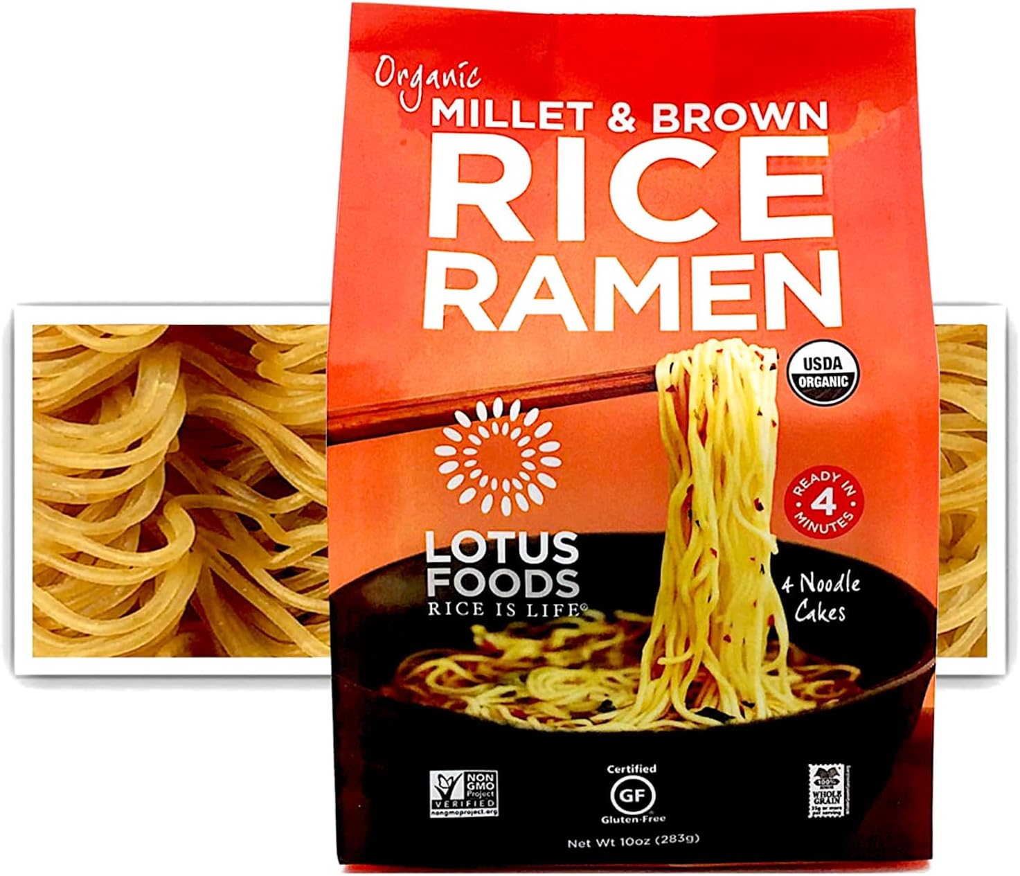 Amazon.com : Bgreen Gluten Free Organic Millet & Brown Rice Ramen (4 PK ...