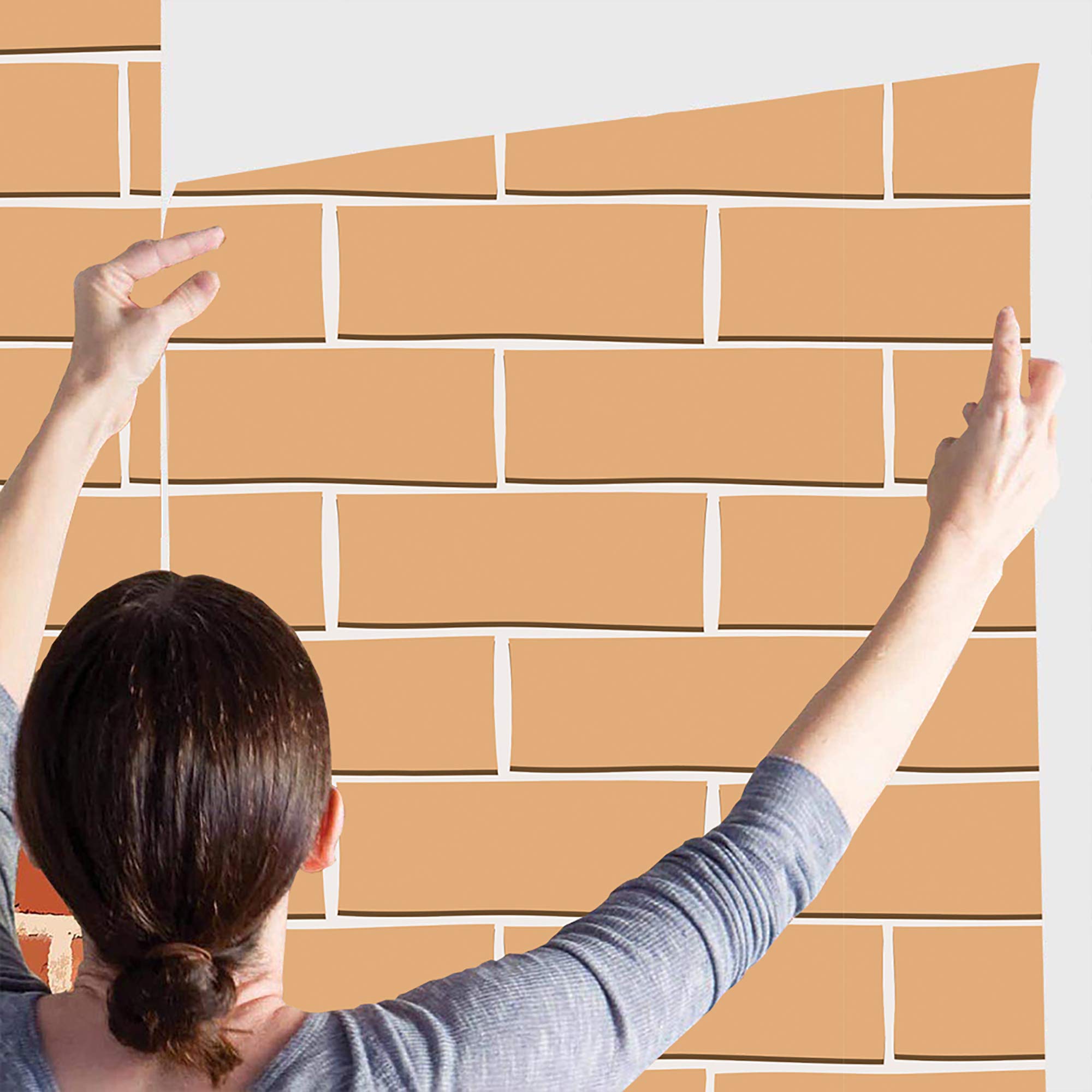 Pin Brick Wall Wallpaper ArtzFolio.com