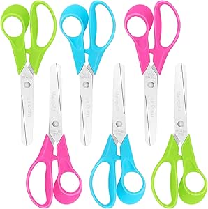 Uaugulft Kid Scissors, Safety Children Scissors with Stainless Steel ...