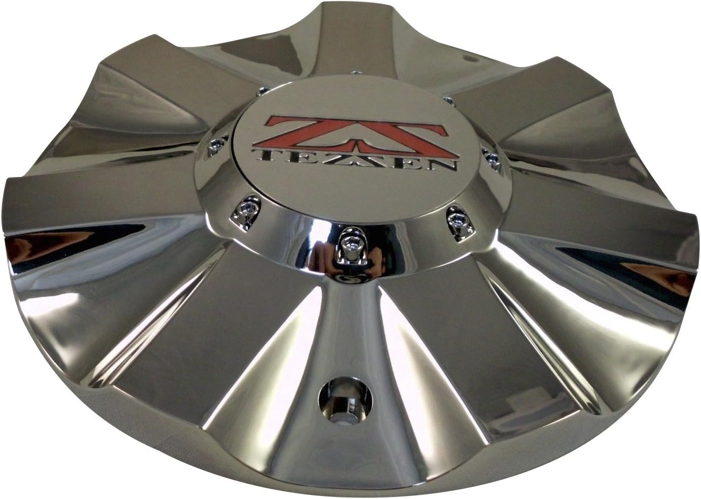 Amazon.com: TEZZEN Wheels DECO RWD Chrome Custom Wheel Center Caps (4 ...