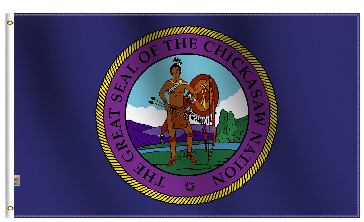 Amazon.com: The Chickasaw Nation Flag 3x5 Ft Large, Double Sided ...