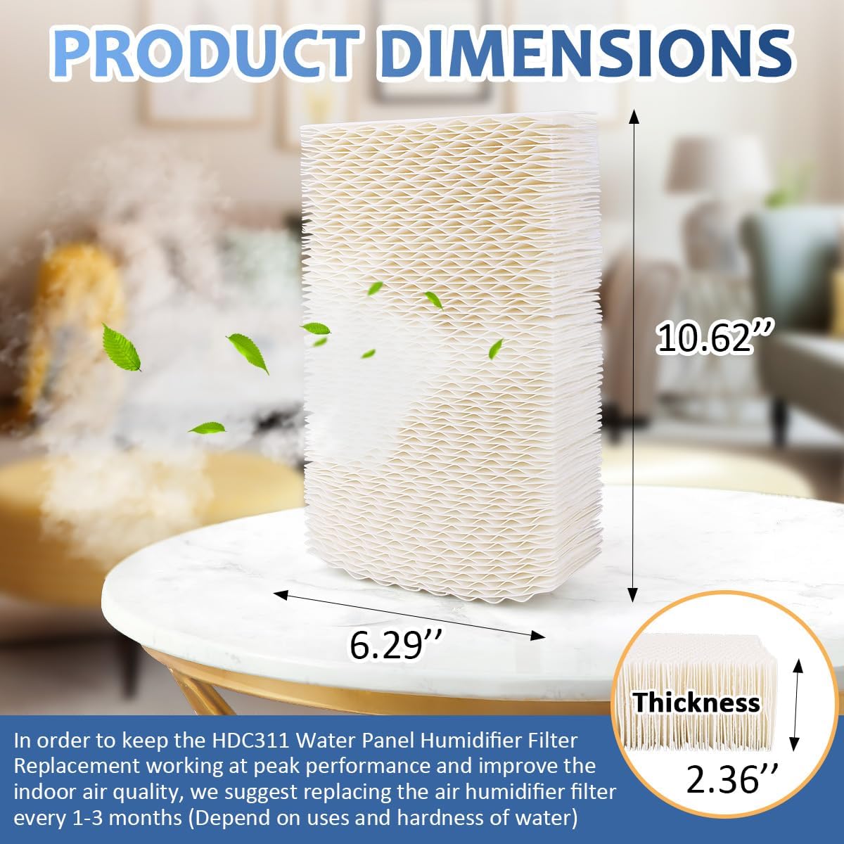 HDC311 – Filtro humidificador de repuesto para humidificador AIR-CARE ...