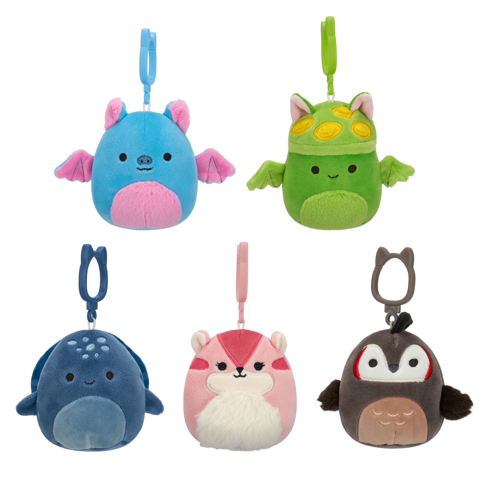 Amazon.com: Squishmallows Original Clip 5-Pack – Boyle Fruit Bat ...