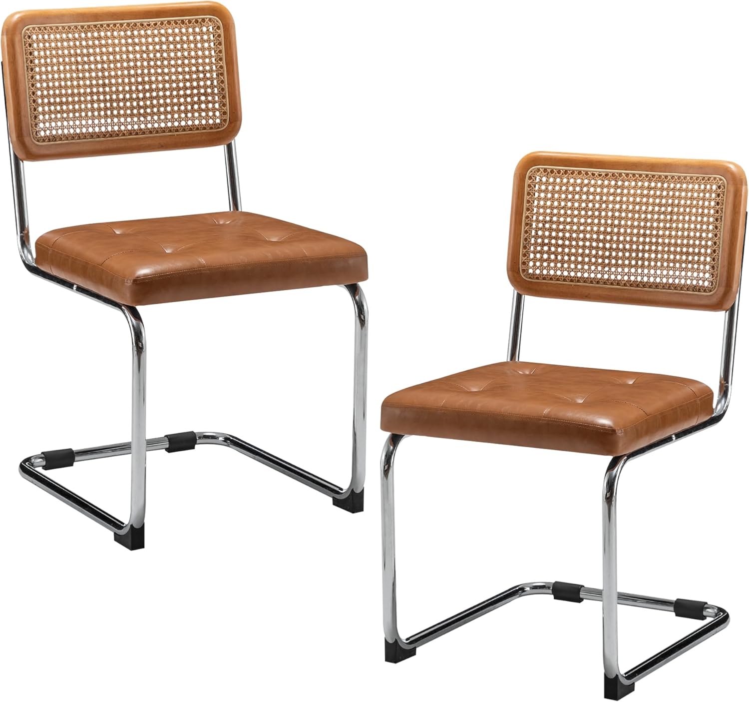 Amazon.com - SHINEBOOM Rattan Dining Chairs Set of 2 Mid Century Modern ...