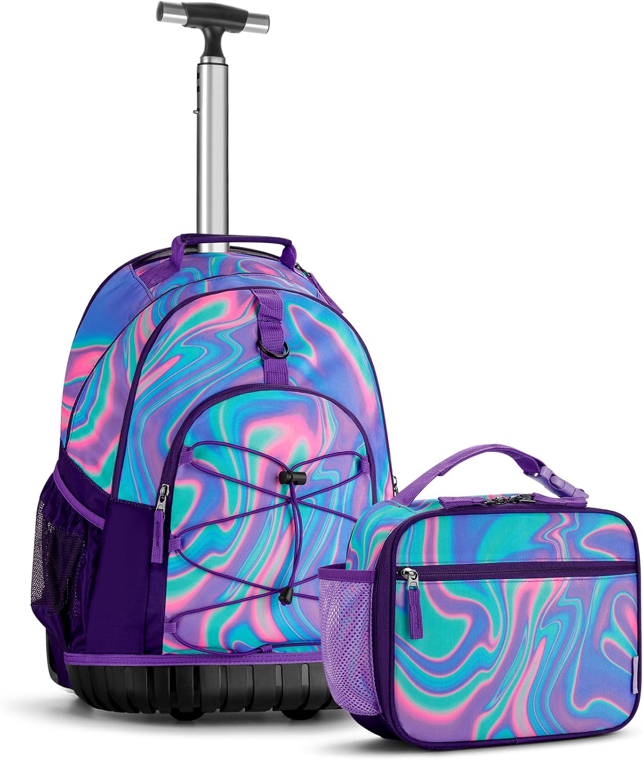 Amazon.com | Choco Mocha Rolling Backpack for Girls, 18 Inch Roller ...