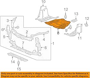 Amazon.com: Genuine Honda 74111-TM8-A00 Engine (Lower) Cover : Automotive