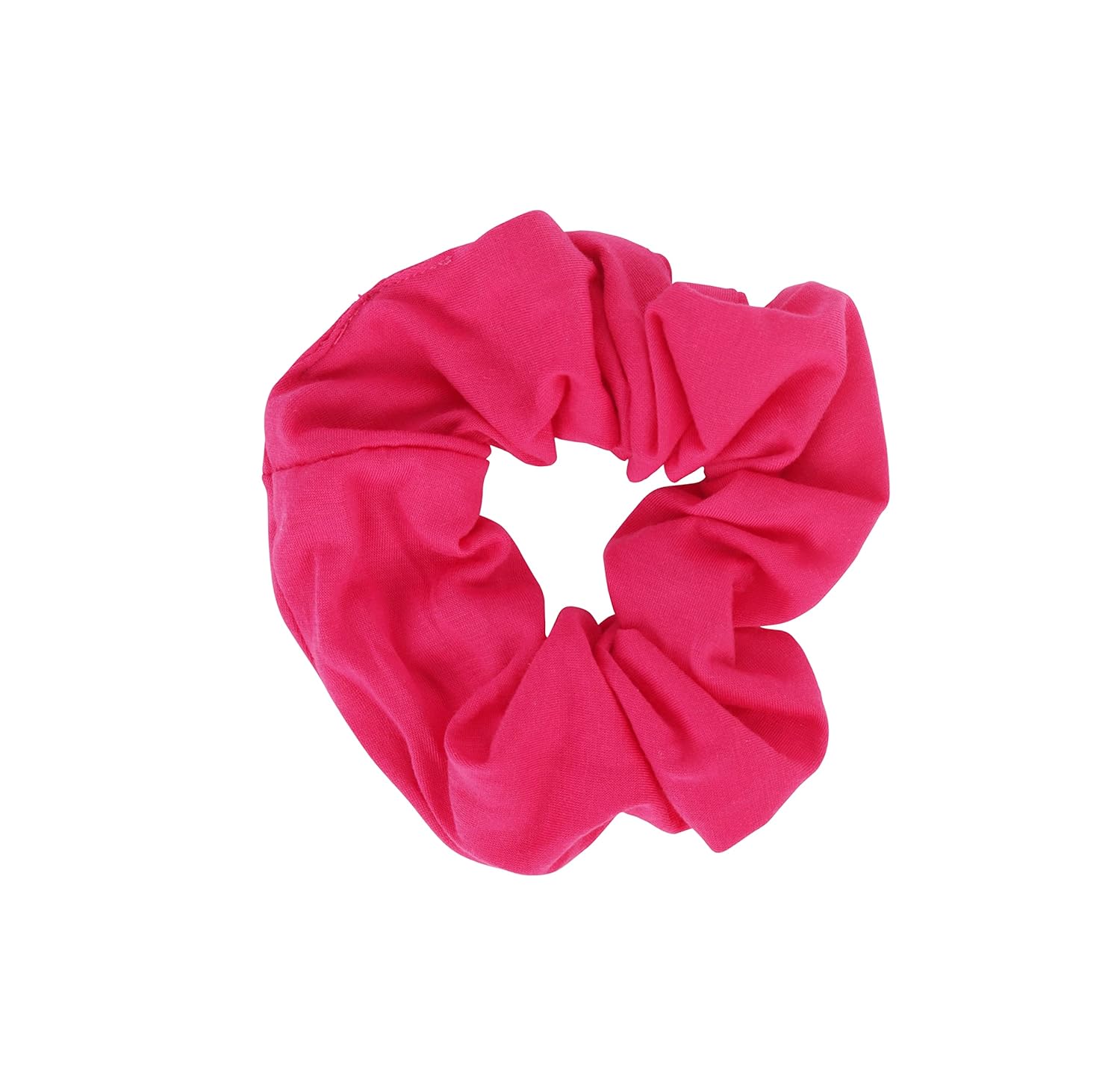 Amazon.com : Jumbo Cotton Scrunchie Hair Tie - Hot Pink : Beauty ...